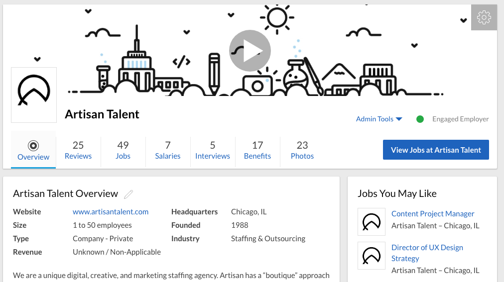 Artisan Talent - How to Use Glassdoor to Find a Job